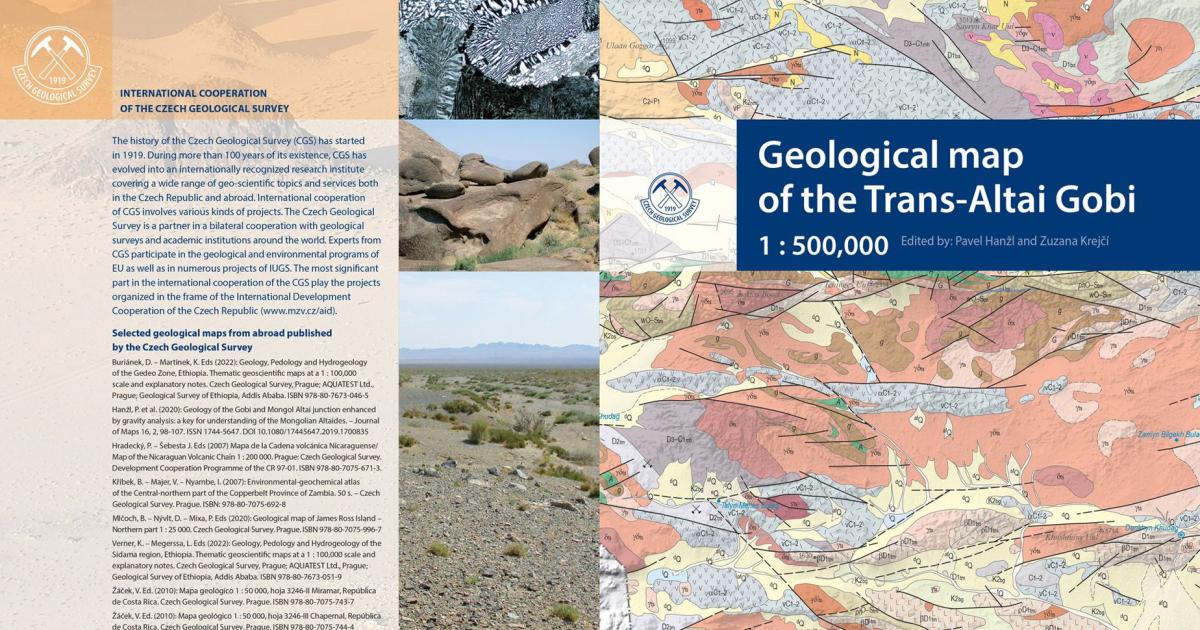 Geological map of the Trans-Altai Gobi | Czech Geological Survey